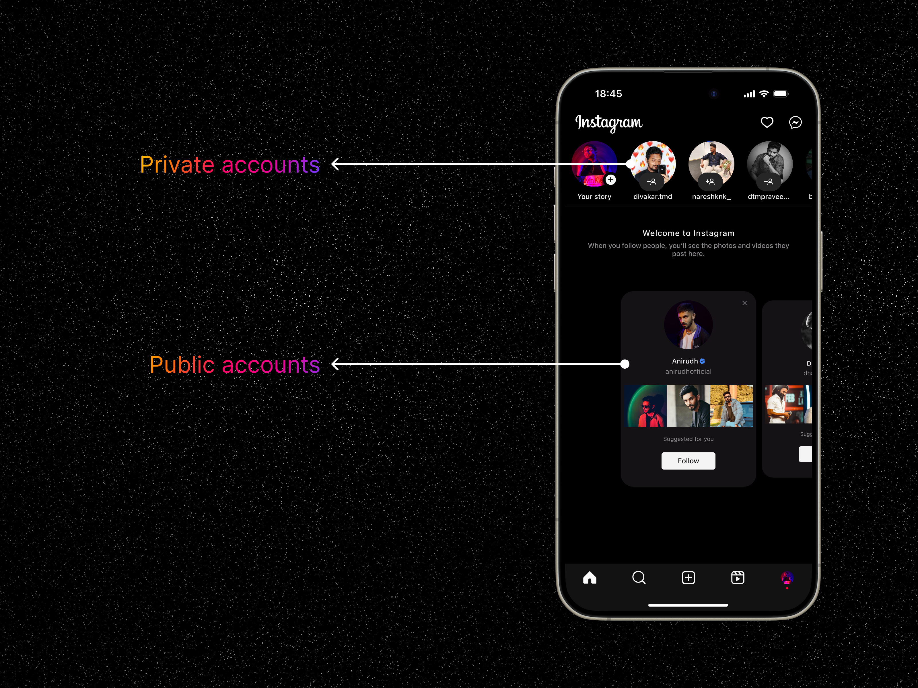 Instagram - Follow Request & Suggestion by Divakar TMD on Dribbble