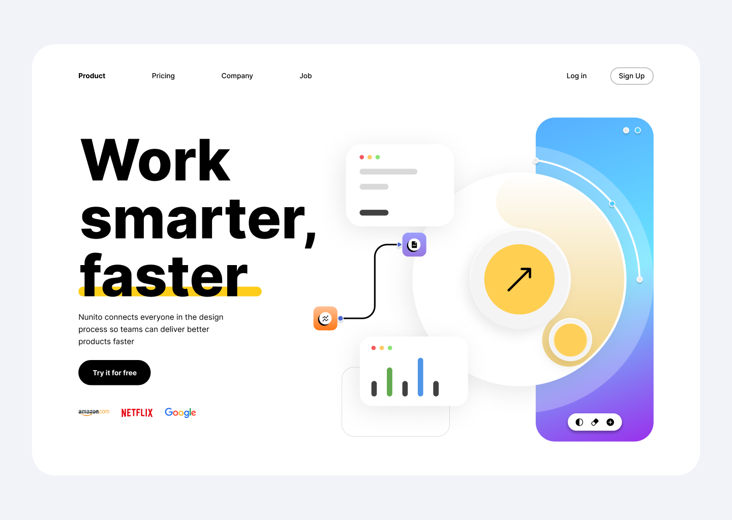 Challenge 01 : Design a Professional Website UI by Zoffi Khan on Dribbble