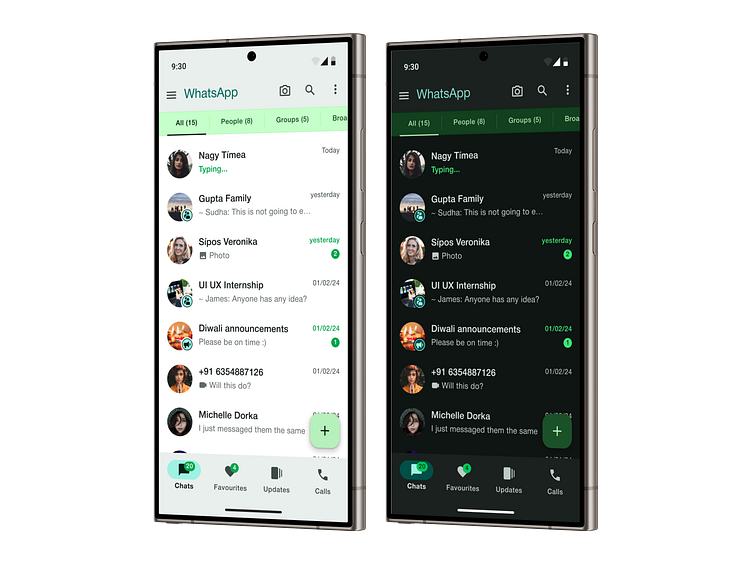 WhatsApp homepage redesign (Material 3) by armaan das on Dribbble