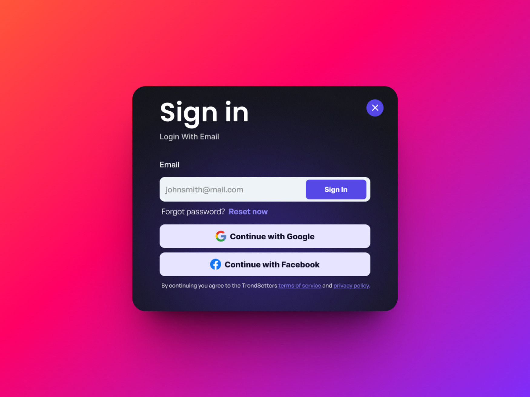 Sign Up Popup by Silvestrs on Dribbble