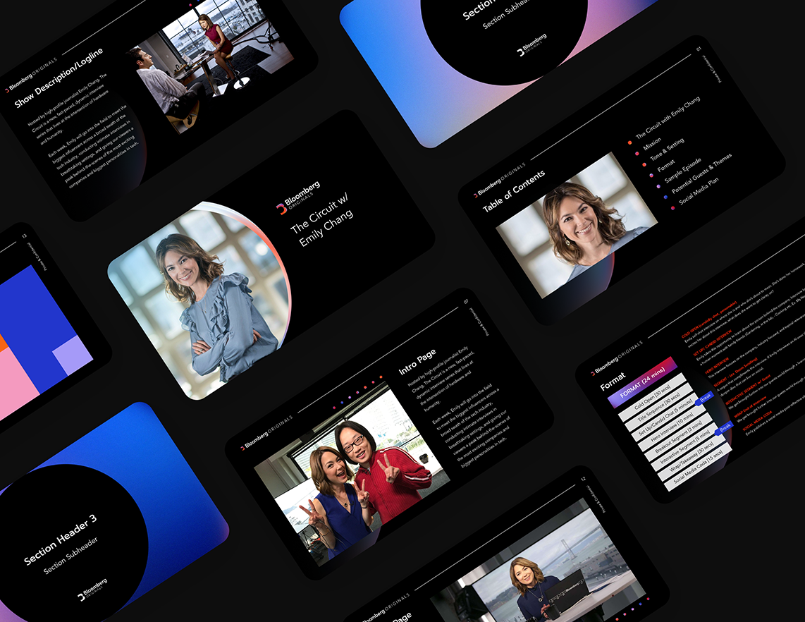 Google Slides Template for a New Bloomberg Originals Show by Toufik ...