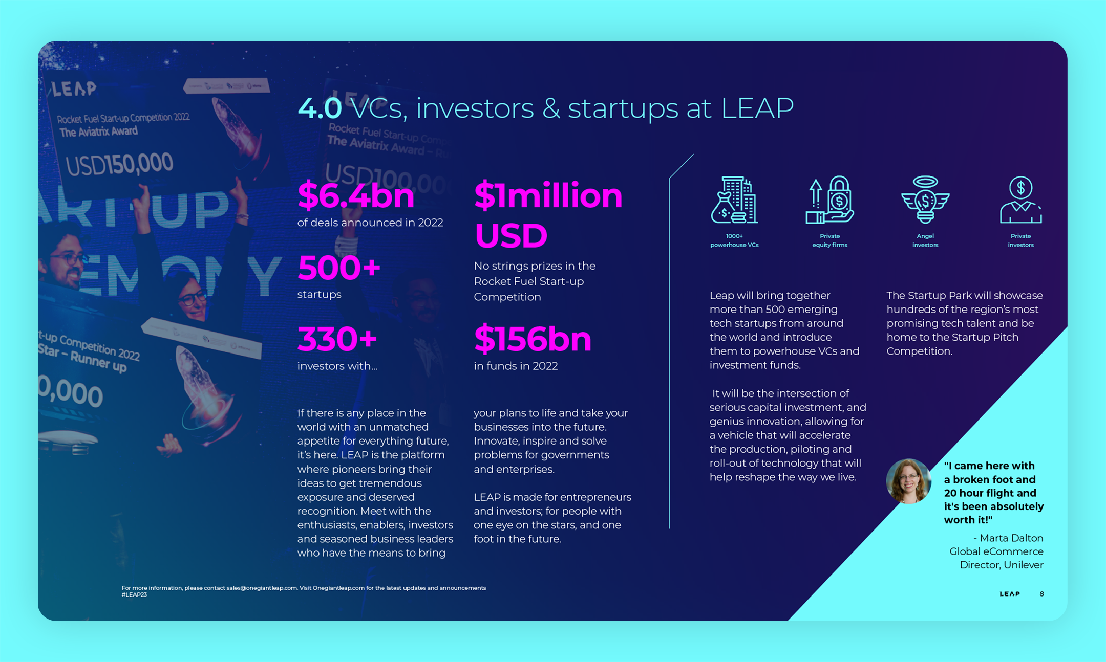 Presentation Design for LEAP by Toufik Cherifi on Dribbble