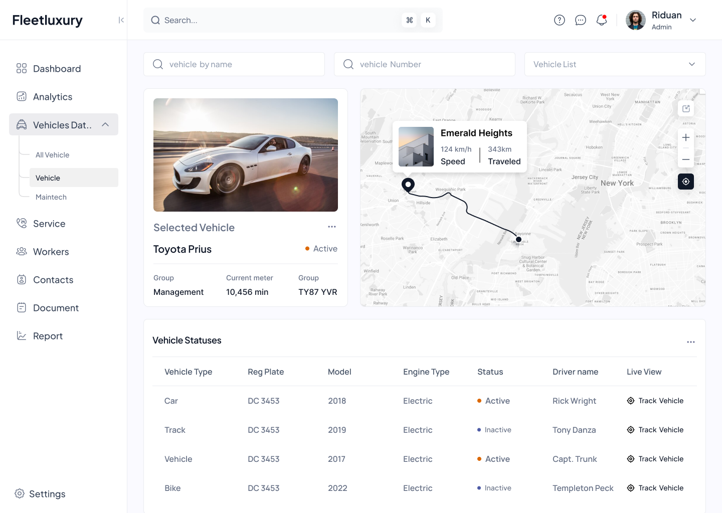 Fleet management Ux/Ui Design by Ahmed Tamjid on Dribbble