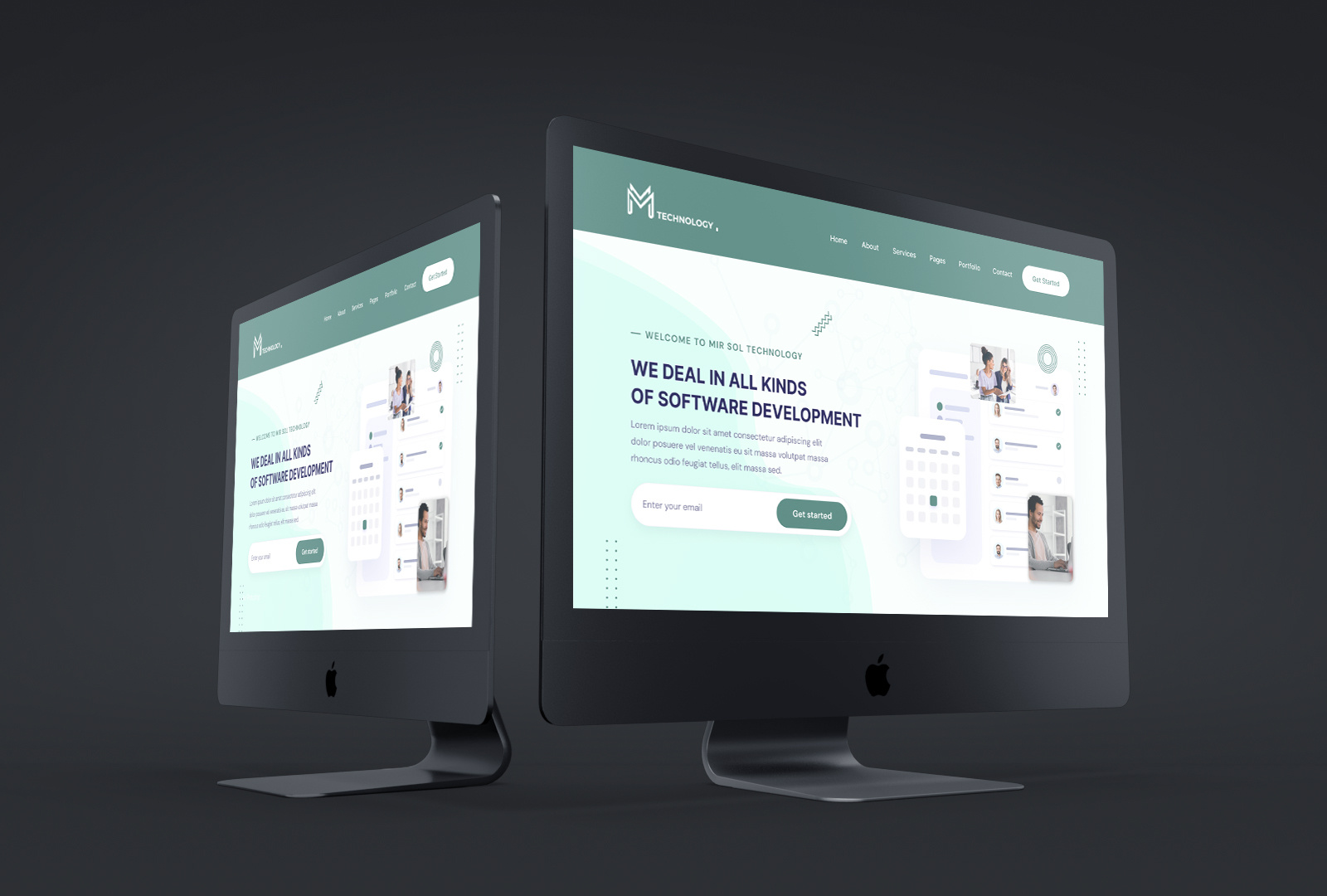 Software Company Website Design by Muhammad Islam on Dribbble