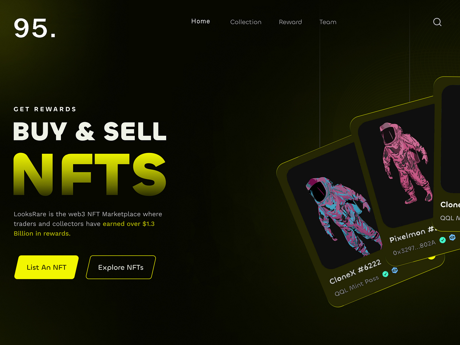 NFTs website buy & sell by Muhammad Ali on Dribbble