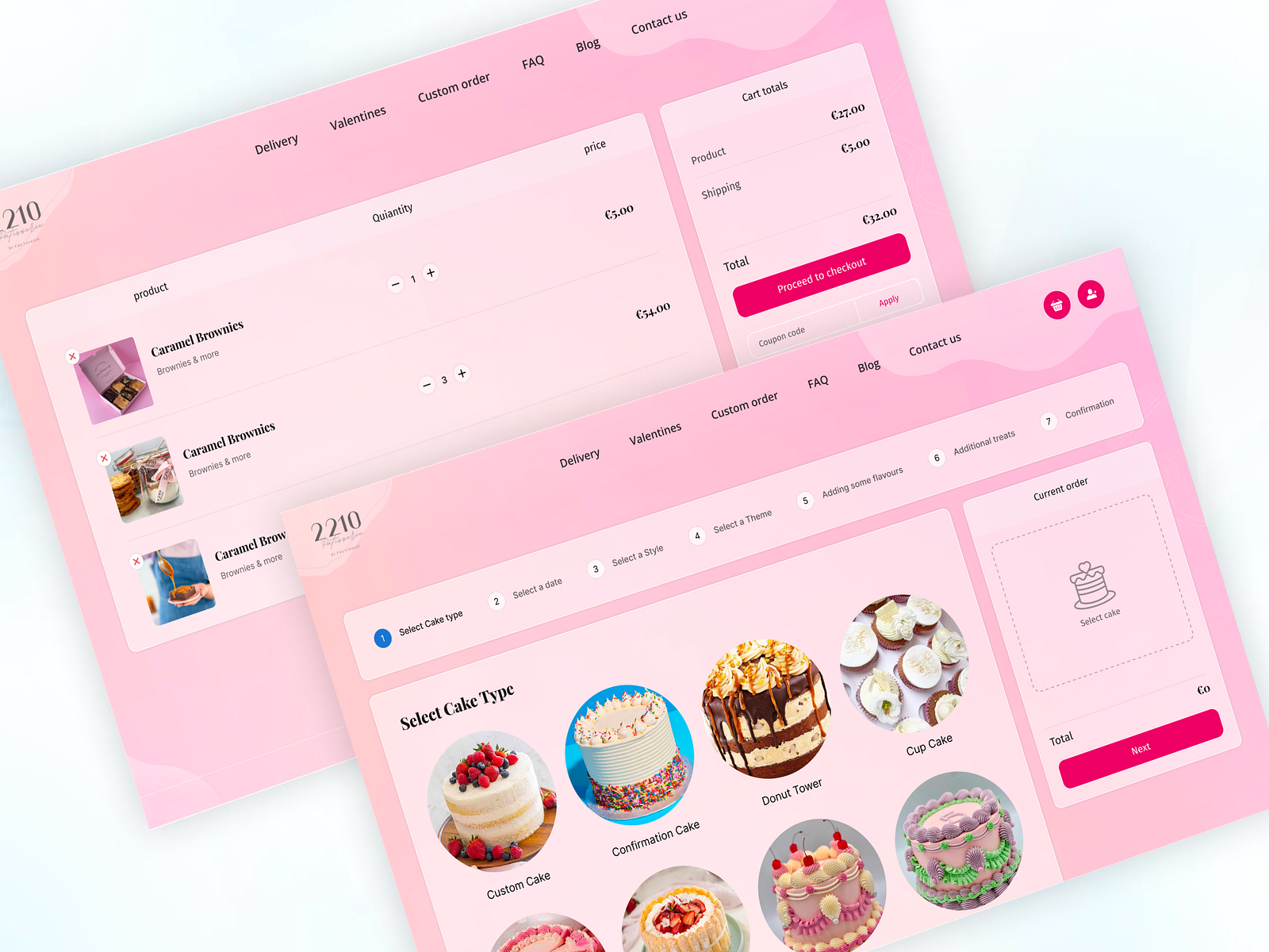 cake website landing page / cake website design by Levan Janezashvili ...