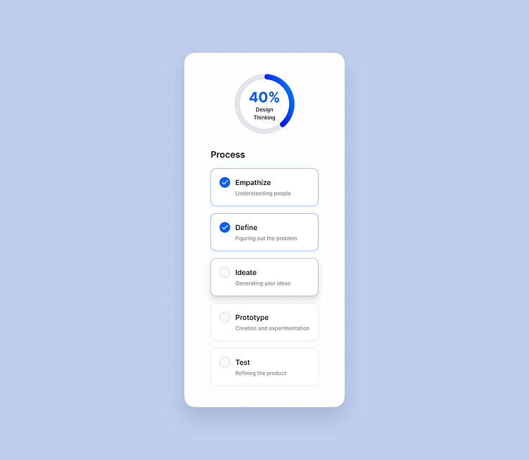 Content Progress Card by Hieu Tran on Dribbble