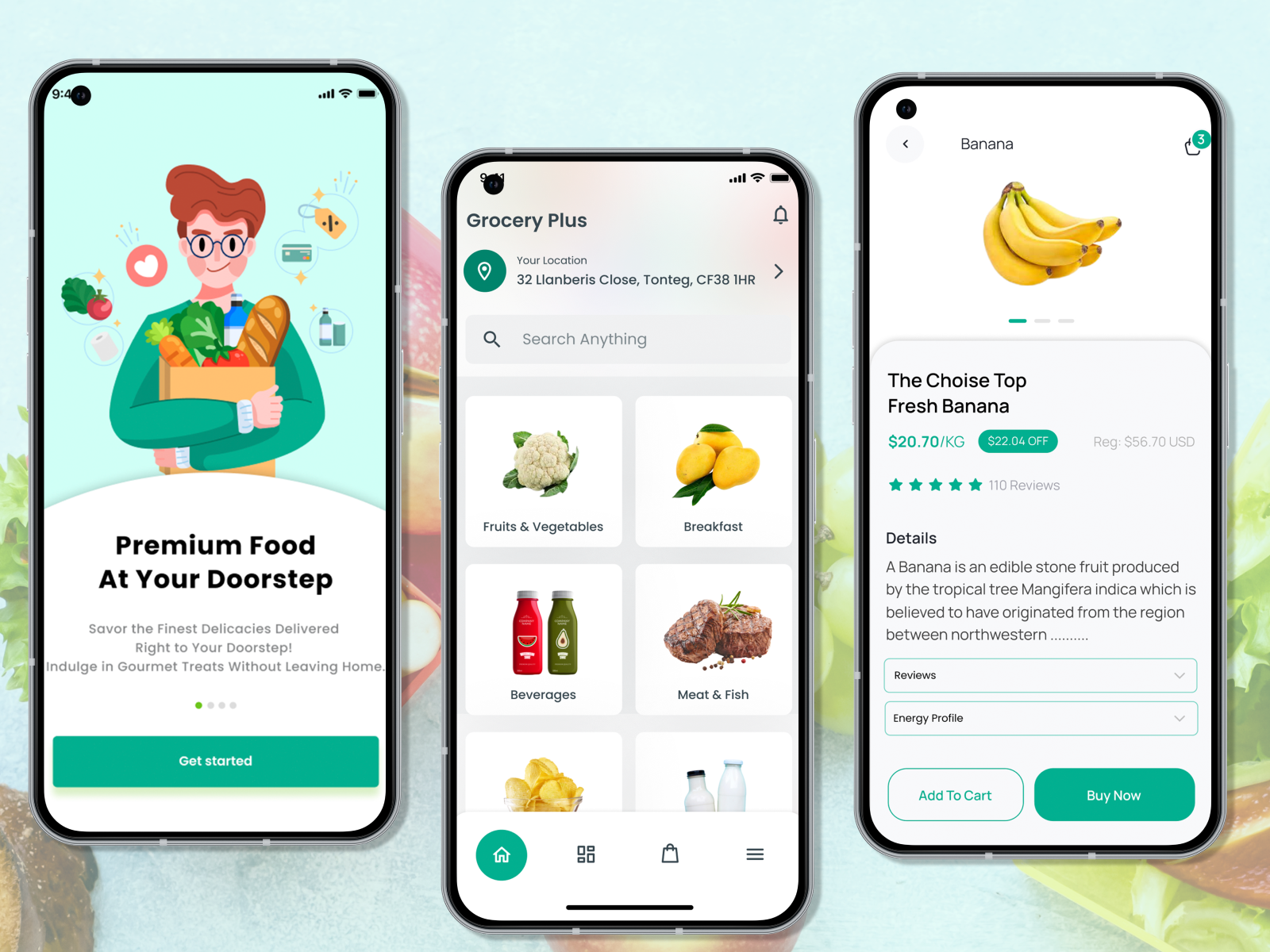Grocery Delivery App Design by Guru TechnoLabs on Dribbble