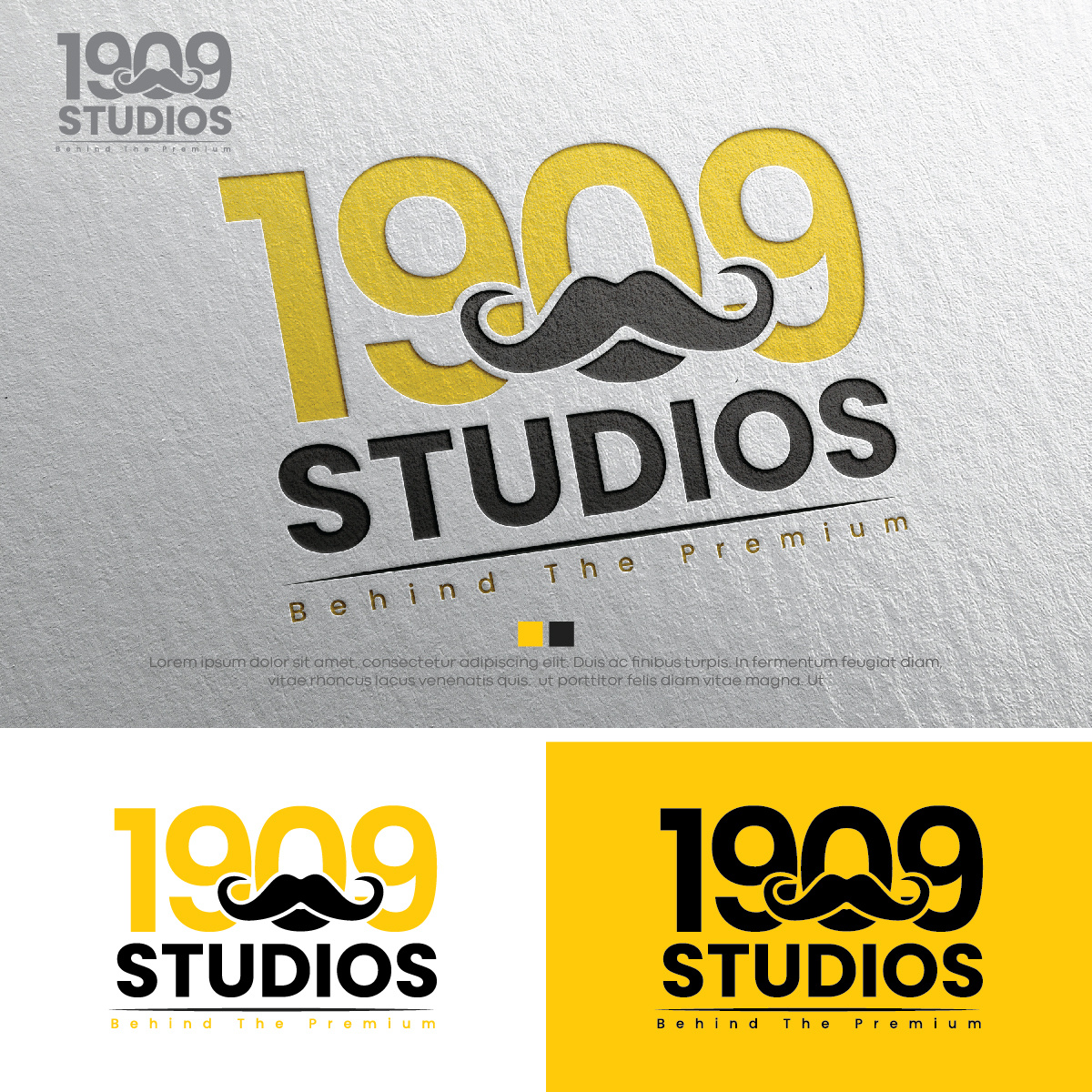 1909 Studios Logo by Raju Yadav on Dribbble