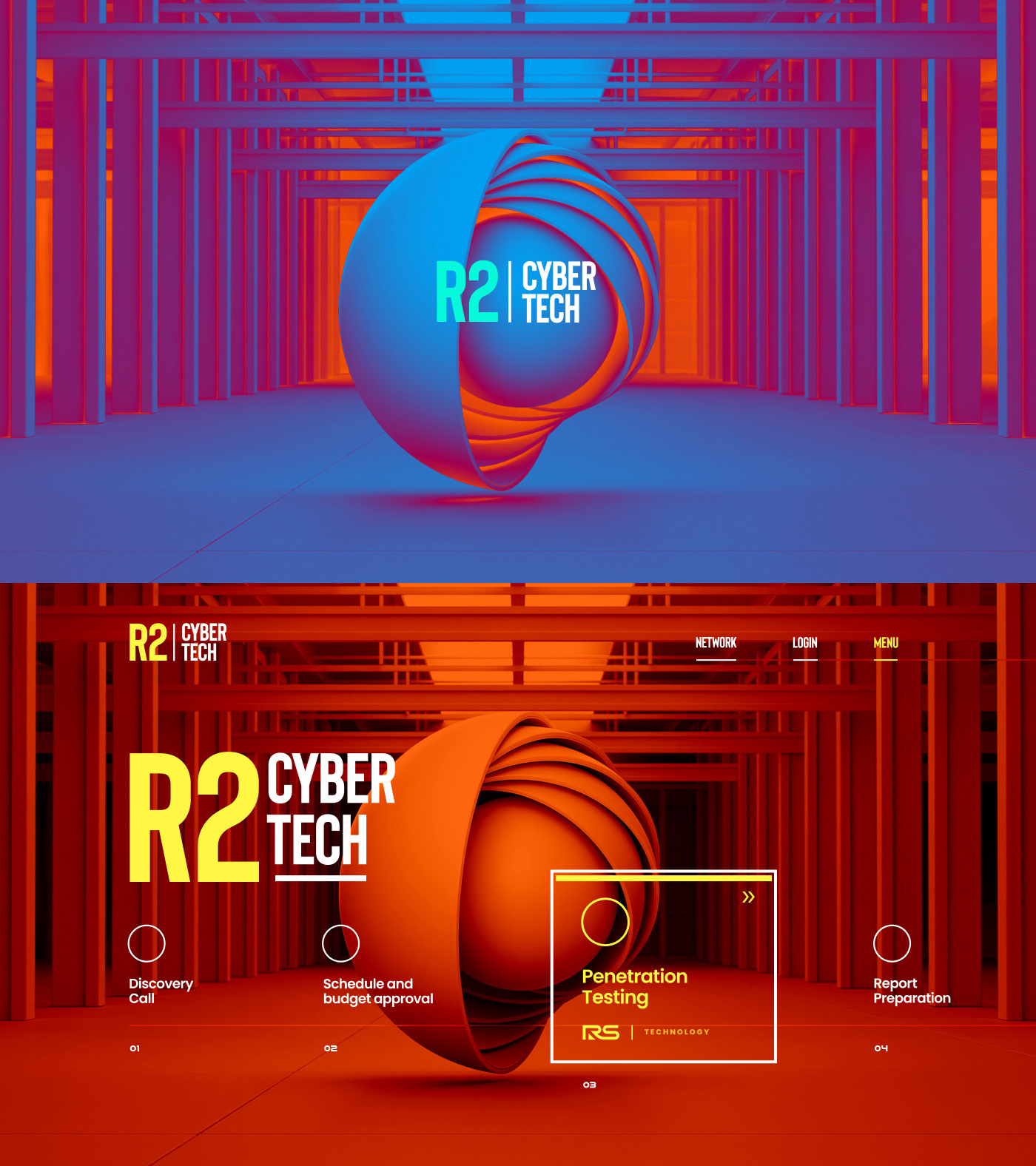 R2: Cyber tech security by Mike | Creative Mints on Dribbble