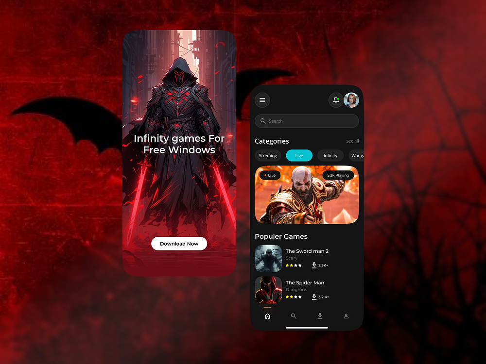 Gaming App designs, themes, templates and downloadable graphic elements ...