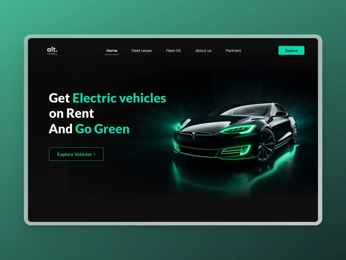 EV Landing Page UI by ProCreator - Global UI/UX Design Agency on Dribbble