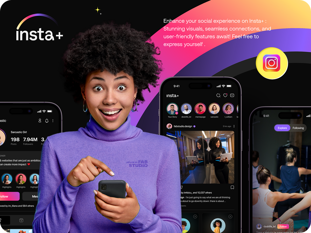 Instagram Redesign designs, themes, templates and downloadable graphic ...