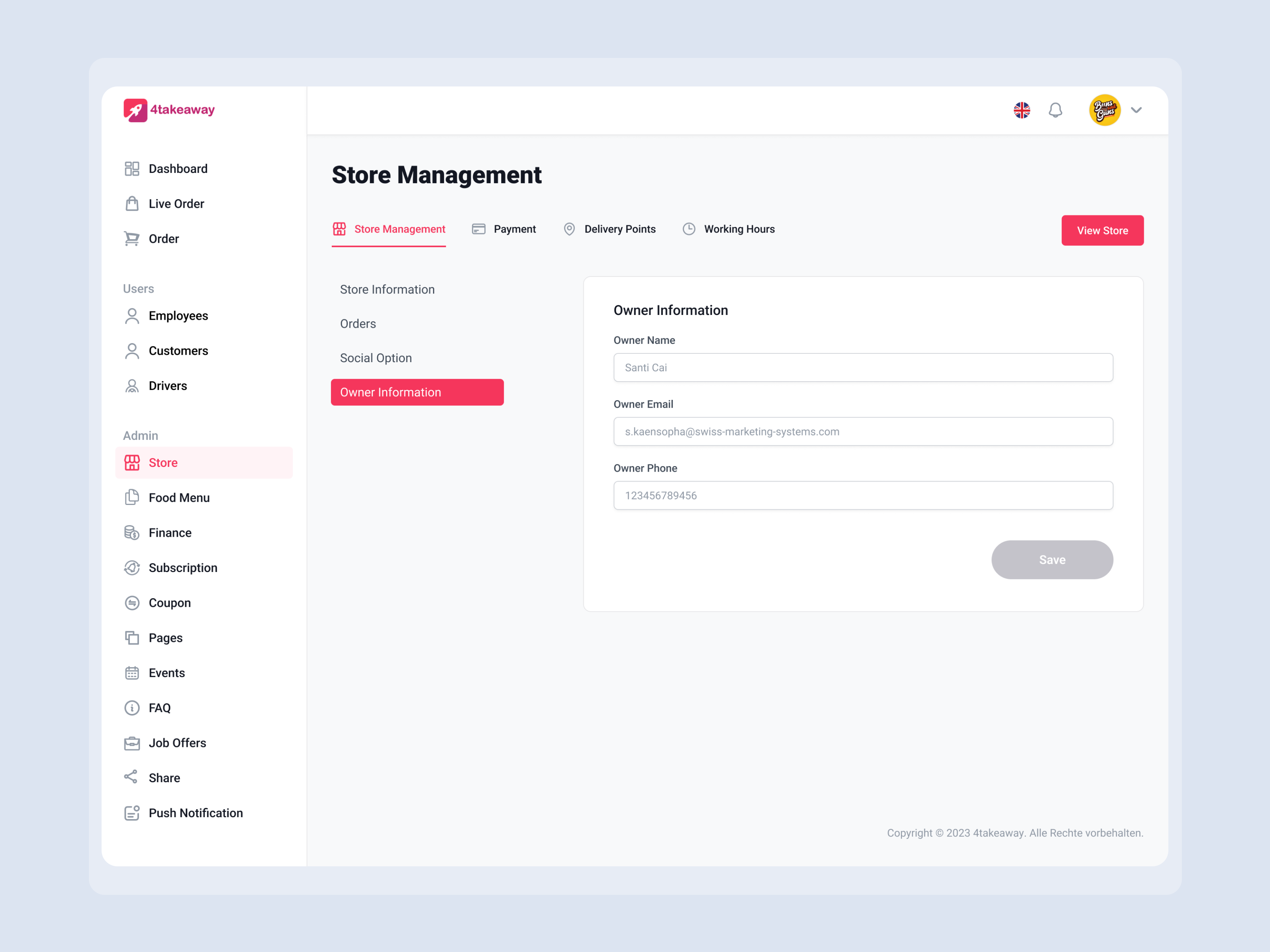 Store Management Dashboard Design by Daniel Barr for Luminalogik on ...