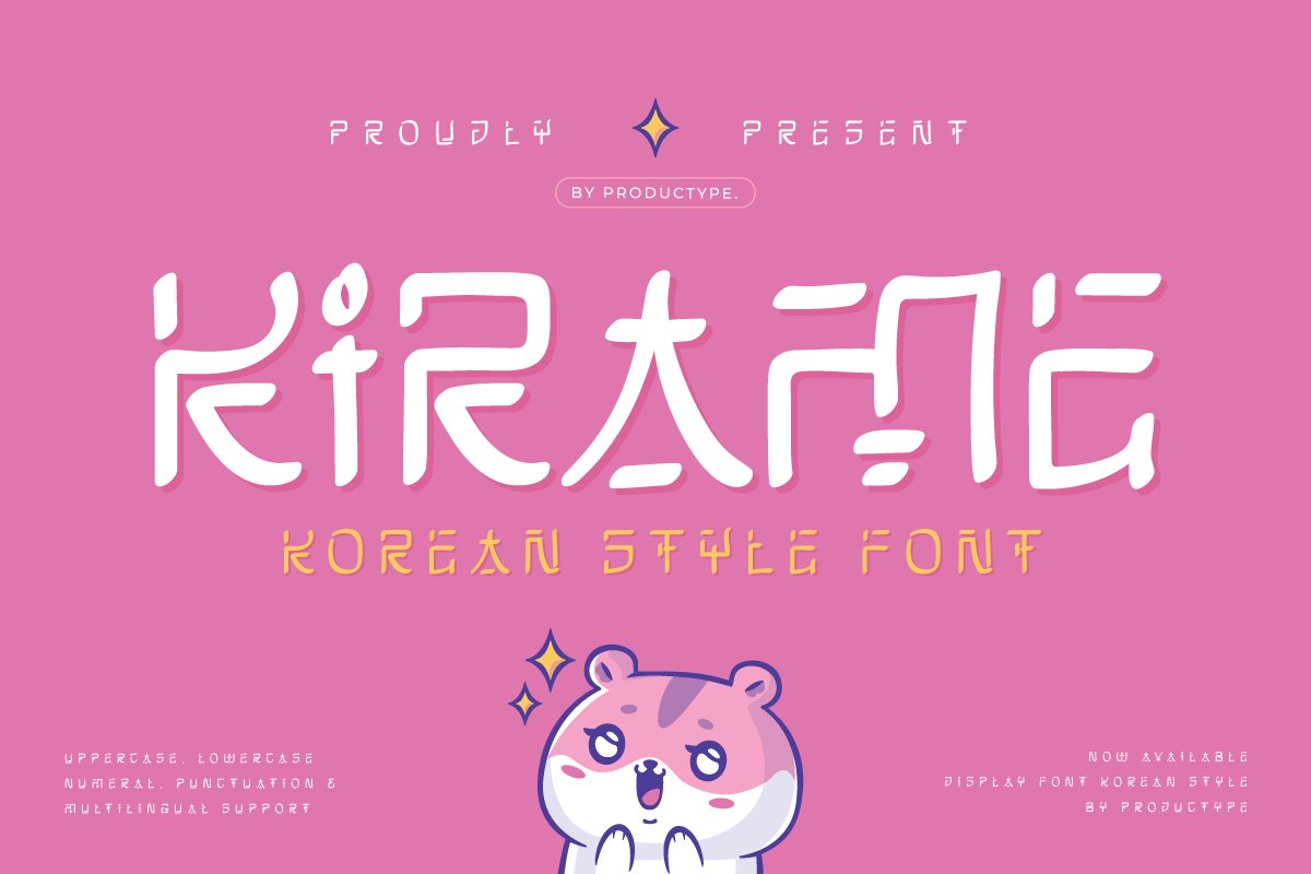 Kirame - Korean Style Font by Productype on Dribbble