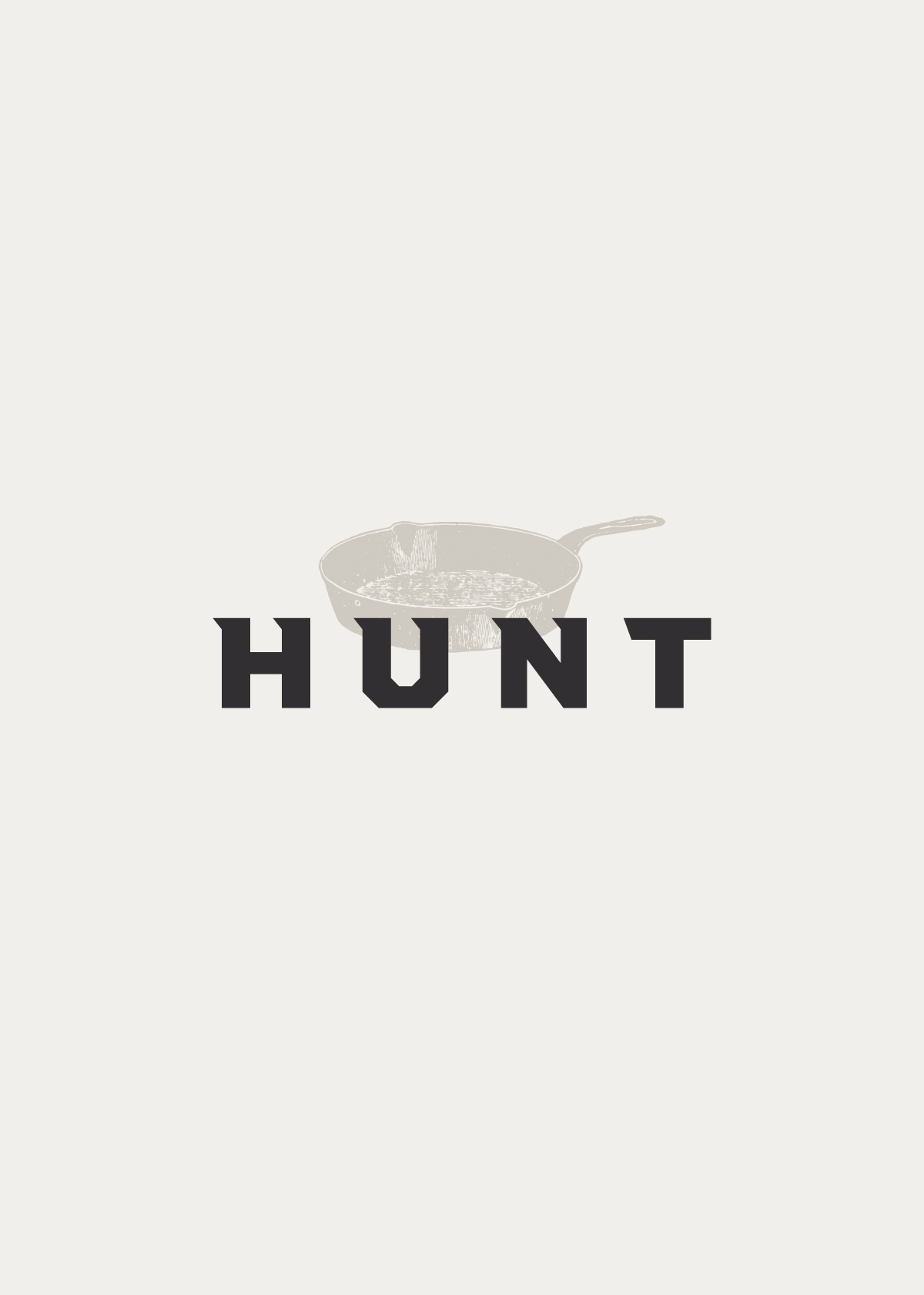 Hunt - Restaurant and Bar Logo by Anna Abel Studio on Dribbble