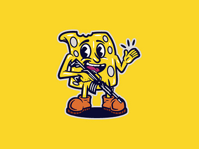 Cheese Gun by Josh logo designer on Dribbble
