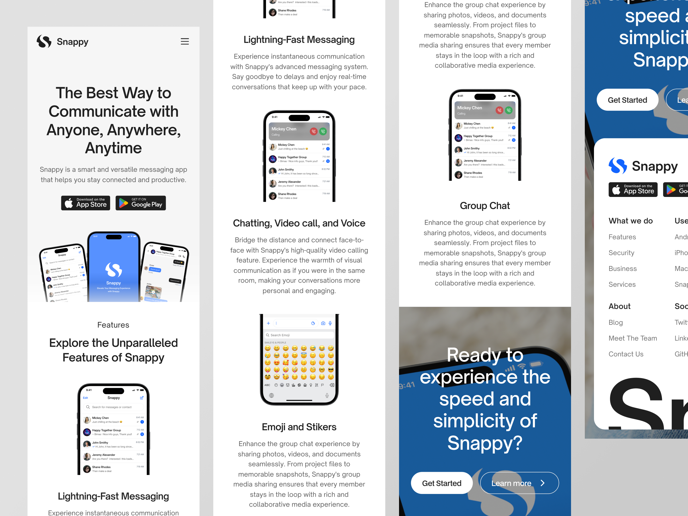 Snappy - Details App Page (Responsive) by Rezah Aurellia for Kretya ...