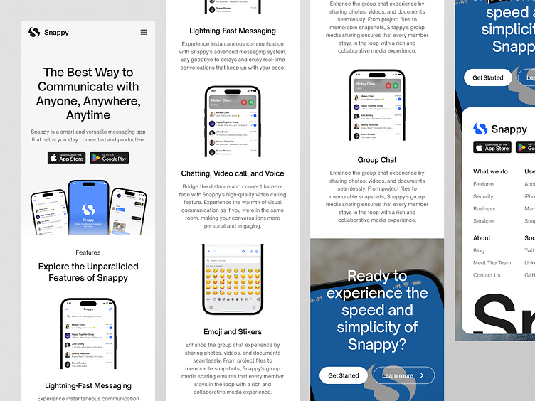 Snappy - Details App Page (Responsive) by Rezah Aurellia for Kretya ...