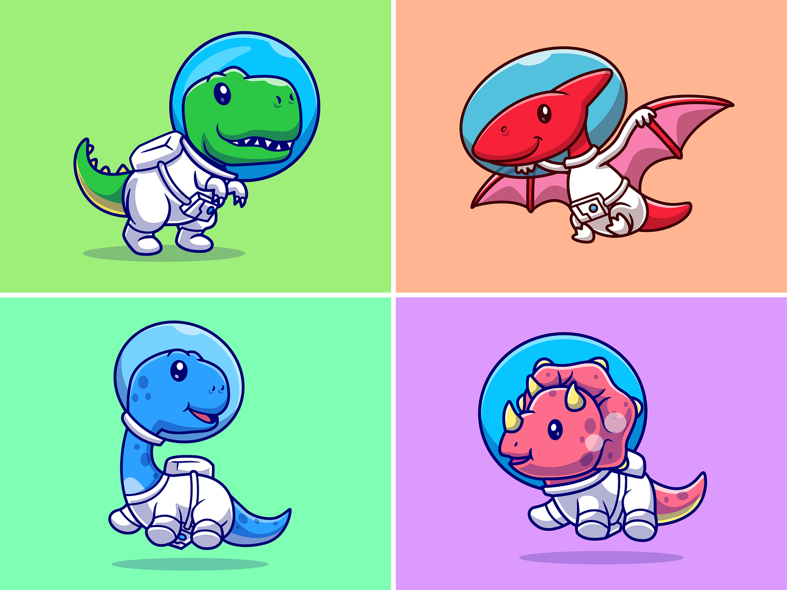 Dino Astro Space🧑🏻‍🚀🦖 by catalyst on Dribbble