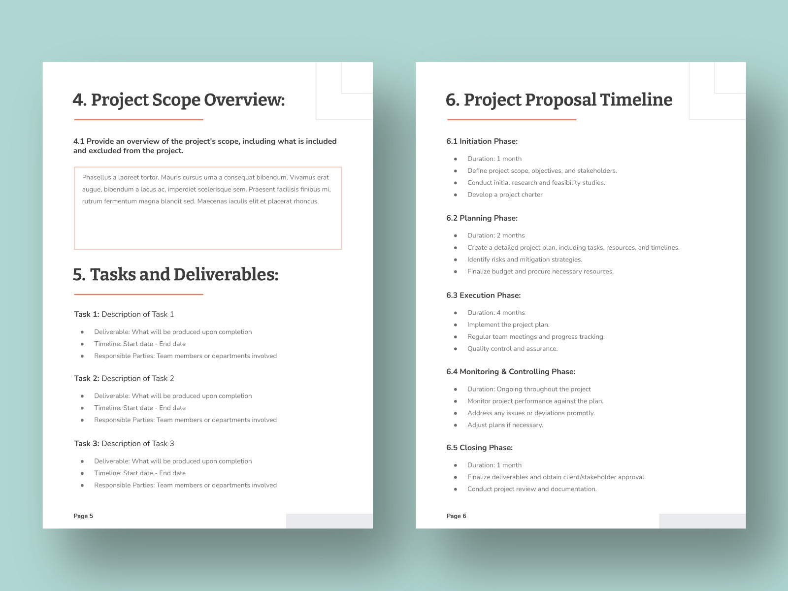 Project Proposal Free Google Docs Template by Gdoc on Dribbble