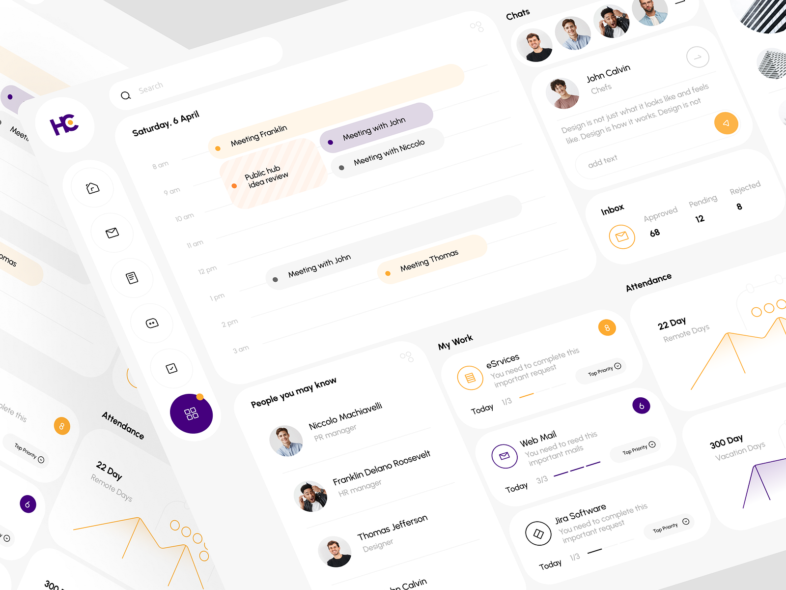 Task statistics panel by Nik Sachuk for Pocolo on Dribbble