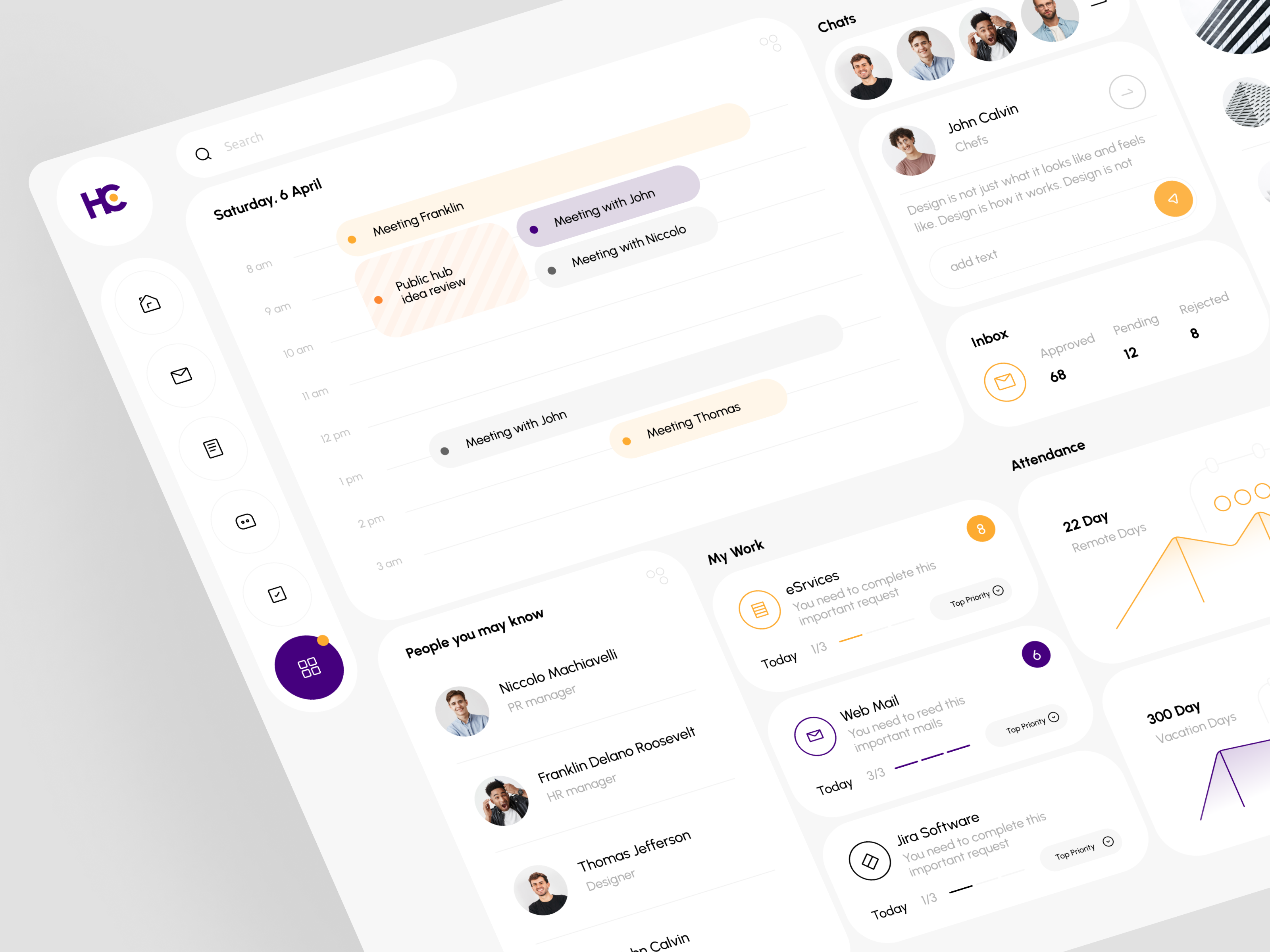 Task statistics panel by Nik Sachuk for Pocolo on Dribbble