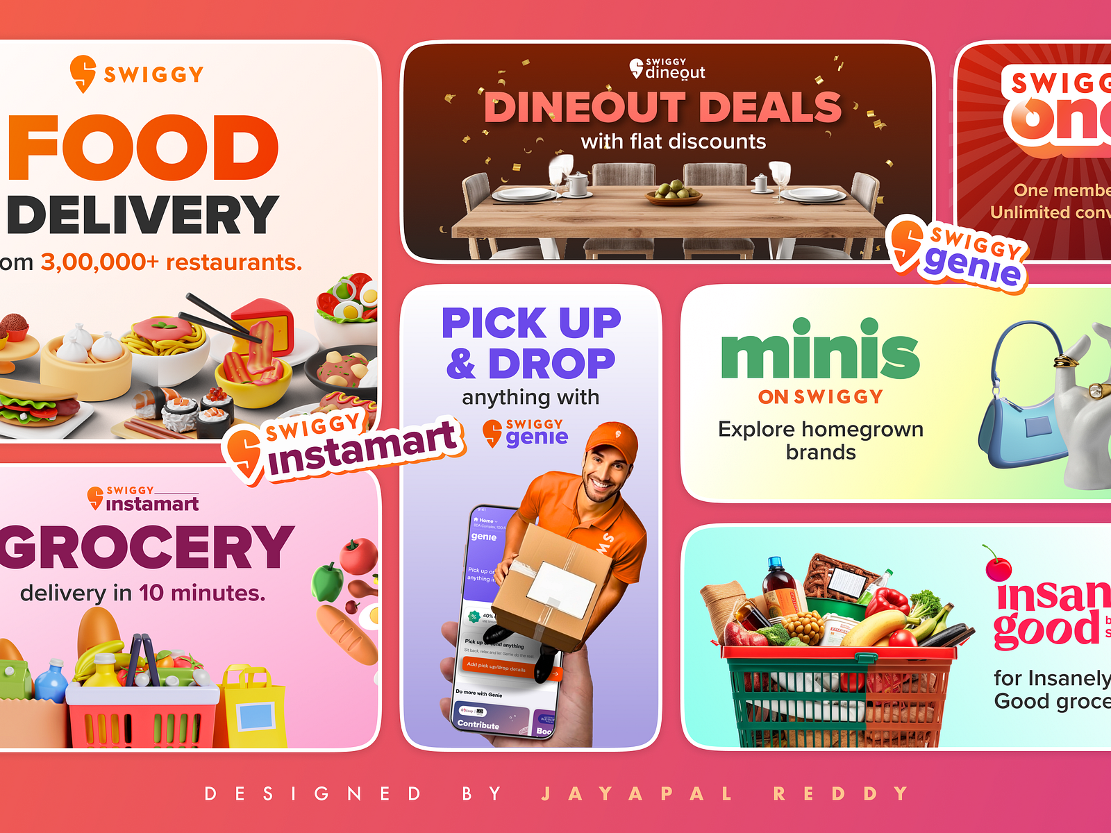 Swiggy Bento Grid: A Tribute To Swiggy App Design by Jayapal Reddy on ...