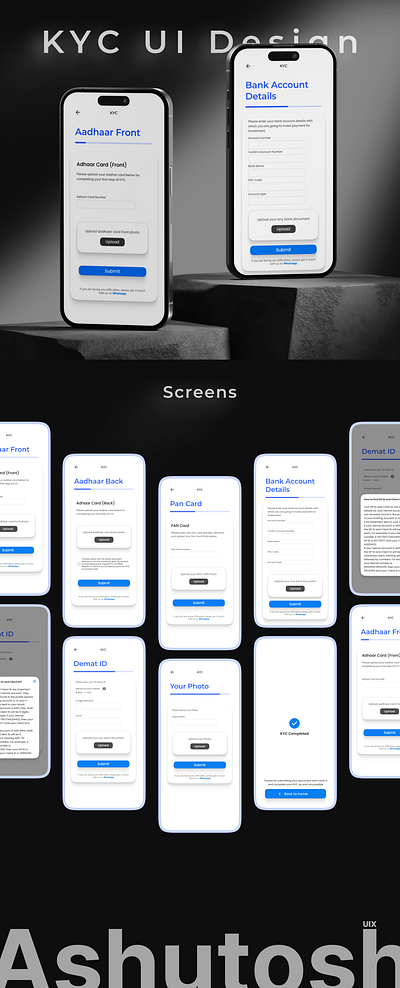 KYC UI Design by Ashutosh Sharma on Dribbble