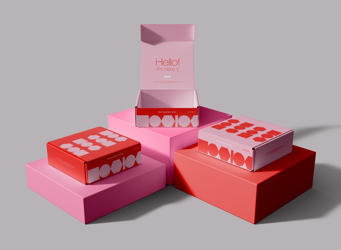 Packaging Boxes Mockup by Best Creative Market Design on Dribbble