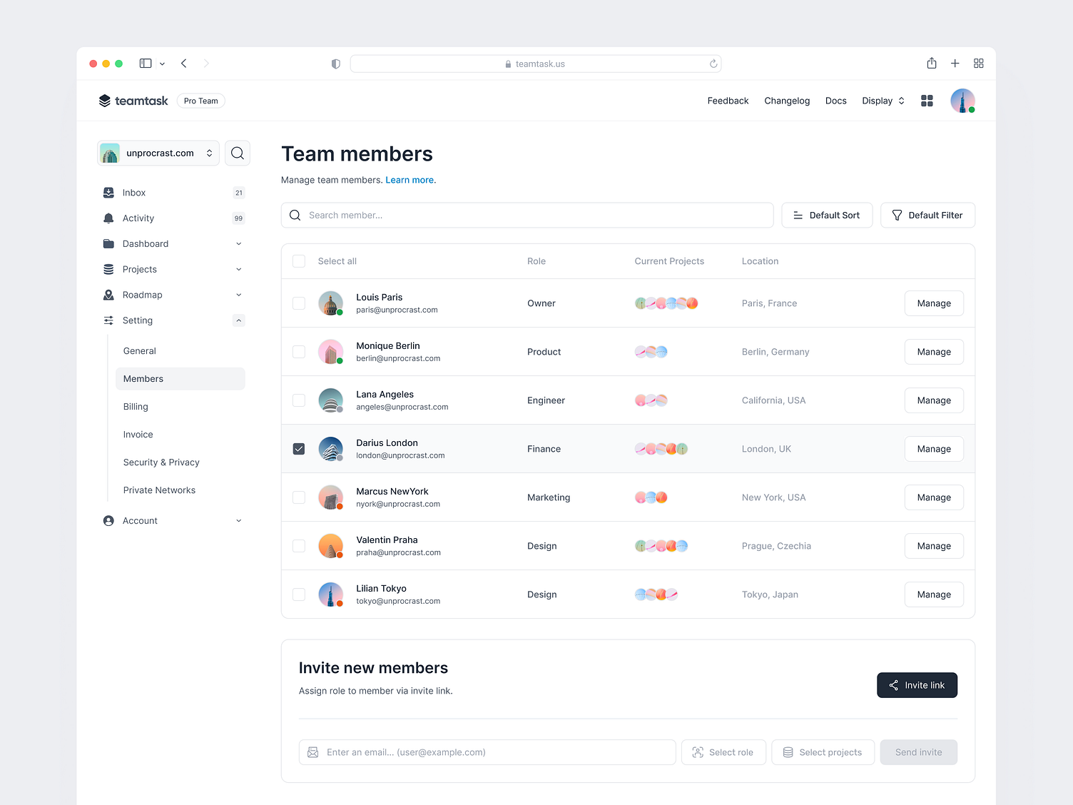 TeamTask™ - Team Member Management by Louis Nguyen on Dribbble