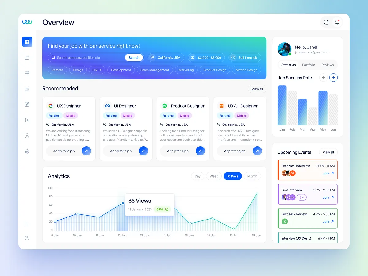Browse thousands of Resume Search images for design inspiration | Dribbble