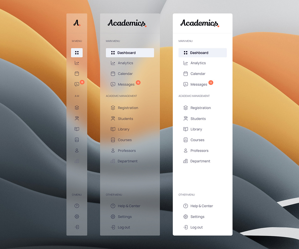 Sidebar Navigation by Taher uiux ‌ for Buraq Lab on Dribbble