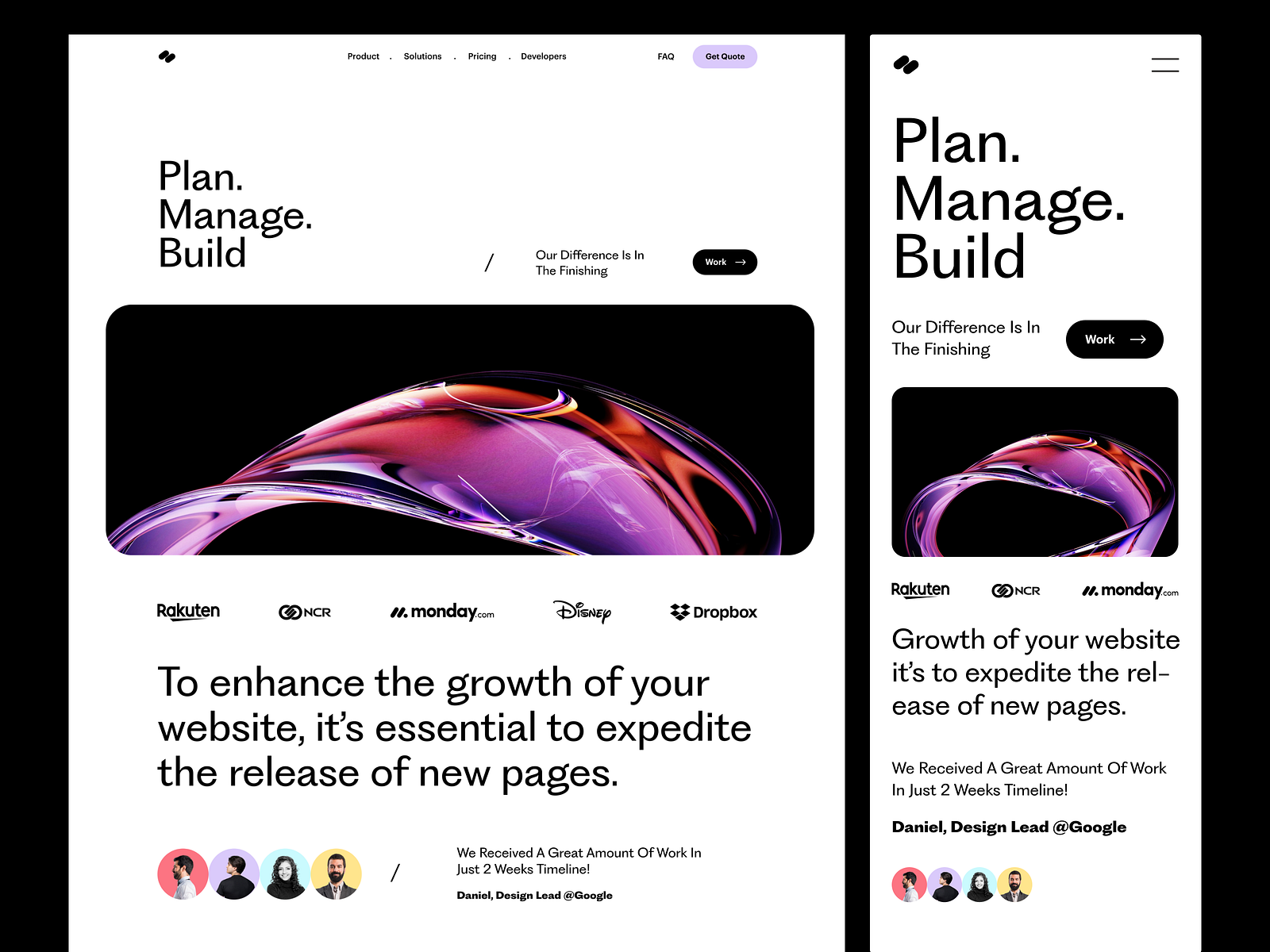 Agency Landing Page By Dstudio For Dstudio Agency On Dribbble