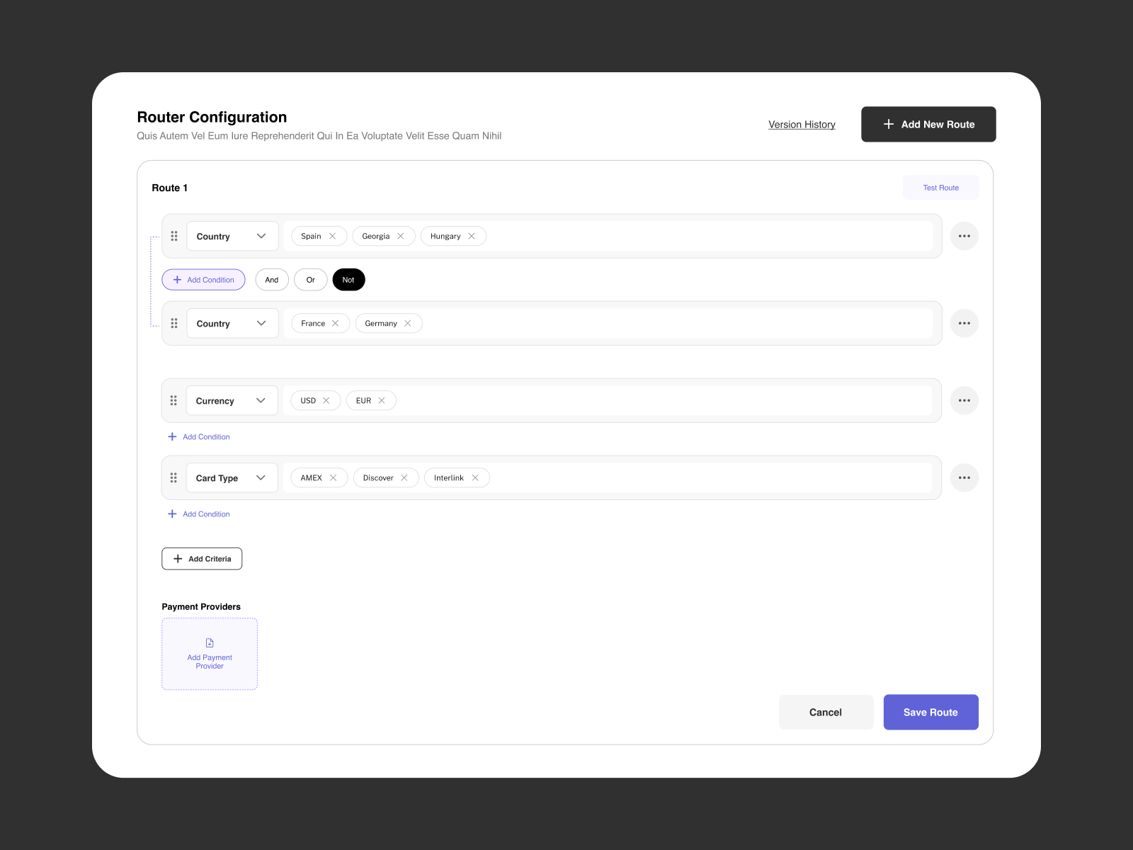 Query Builder - Routing rule builder by Maia Burjanadze on Dribbble Query Builder - Routing rule builder by Maia Burjanadze on Dribbble