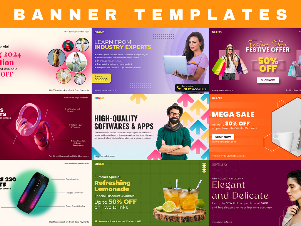 Promotional Ads Banners by Zeiore Studio on Dribbble