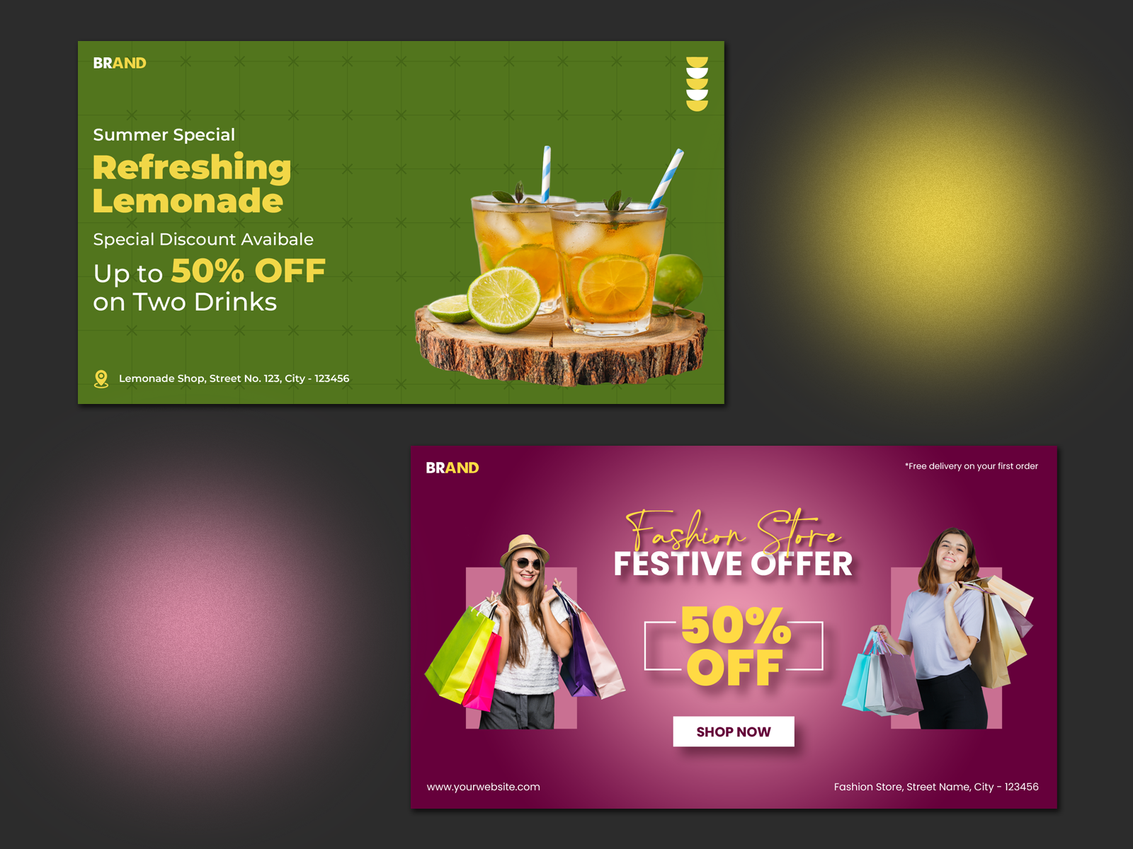 Promotional Ads Banners by Zeiore Studio on Dribbble