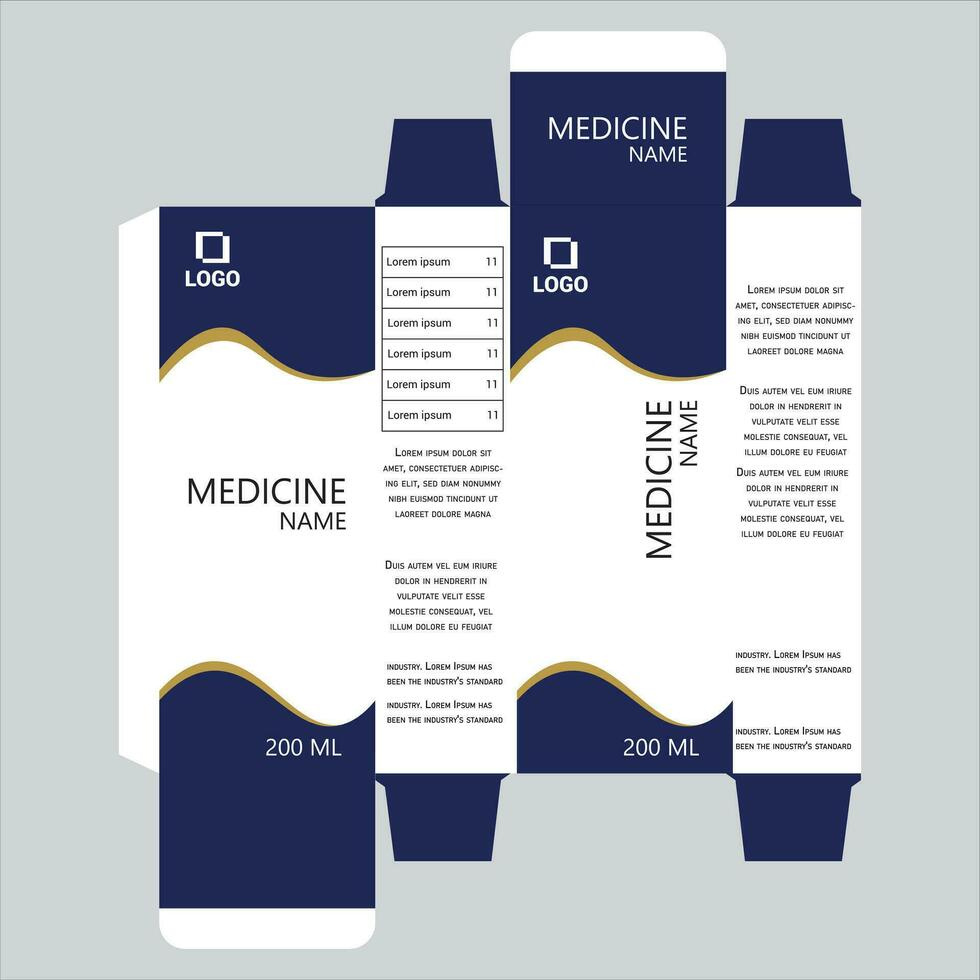 Medicine packet design by Israt Jahan on Dribbble