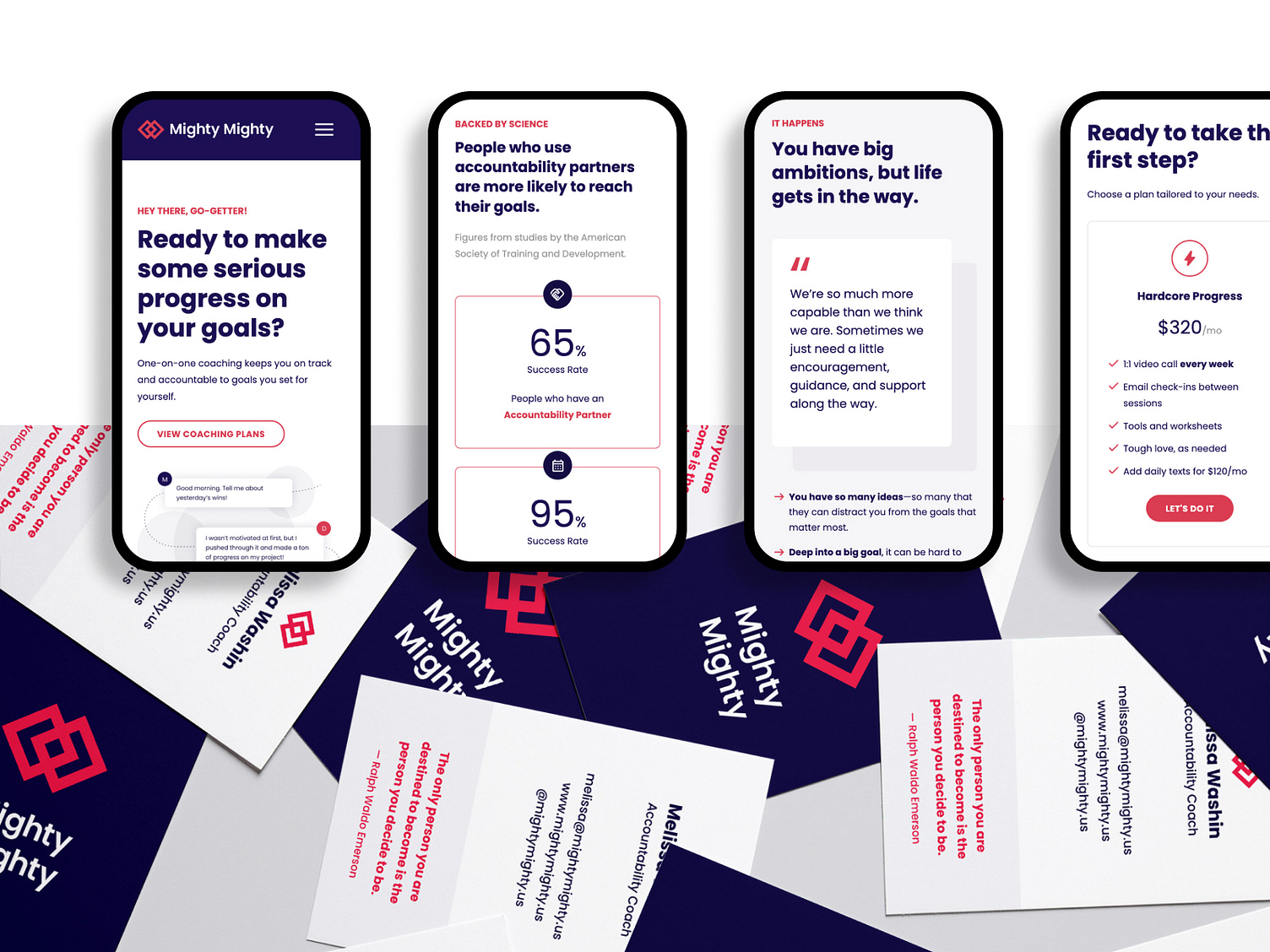 Mighty Mighty — Brand + Website Design by Melissa Washin on Dribbble