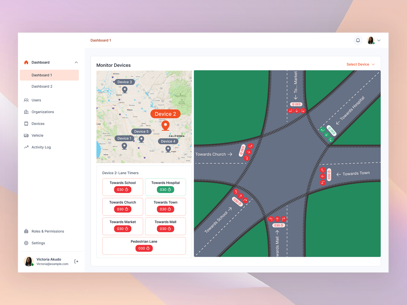 Traffic Lane Management Dashboard by Victoria Akudo on Dribbble
