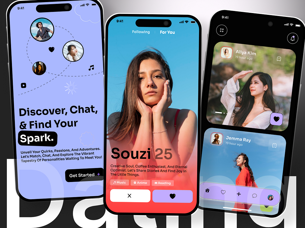 Dating app design mobile app by lazy kar for LazyInterface UI UX Team ...