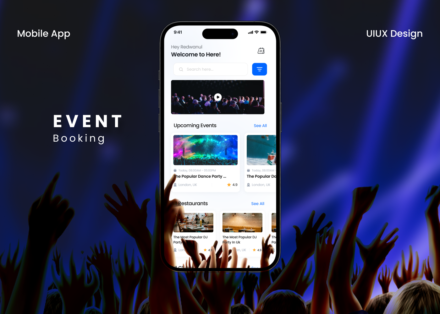Eventify: Event Booking Mobile App Design by Softvence Mobile for Softvence Agency on Dribbble