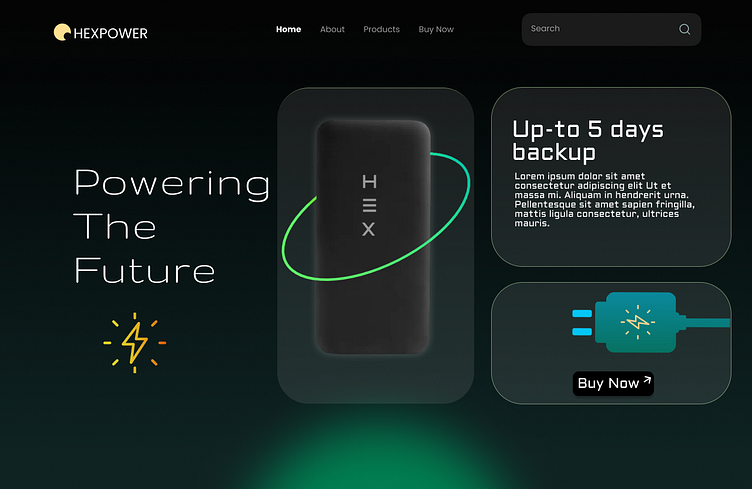 PowerStore Econ Landing Page by Ashish Kumar on Dribbble