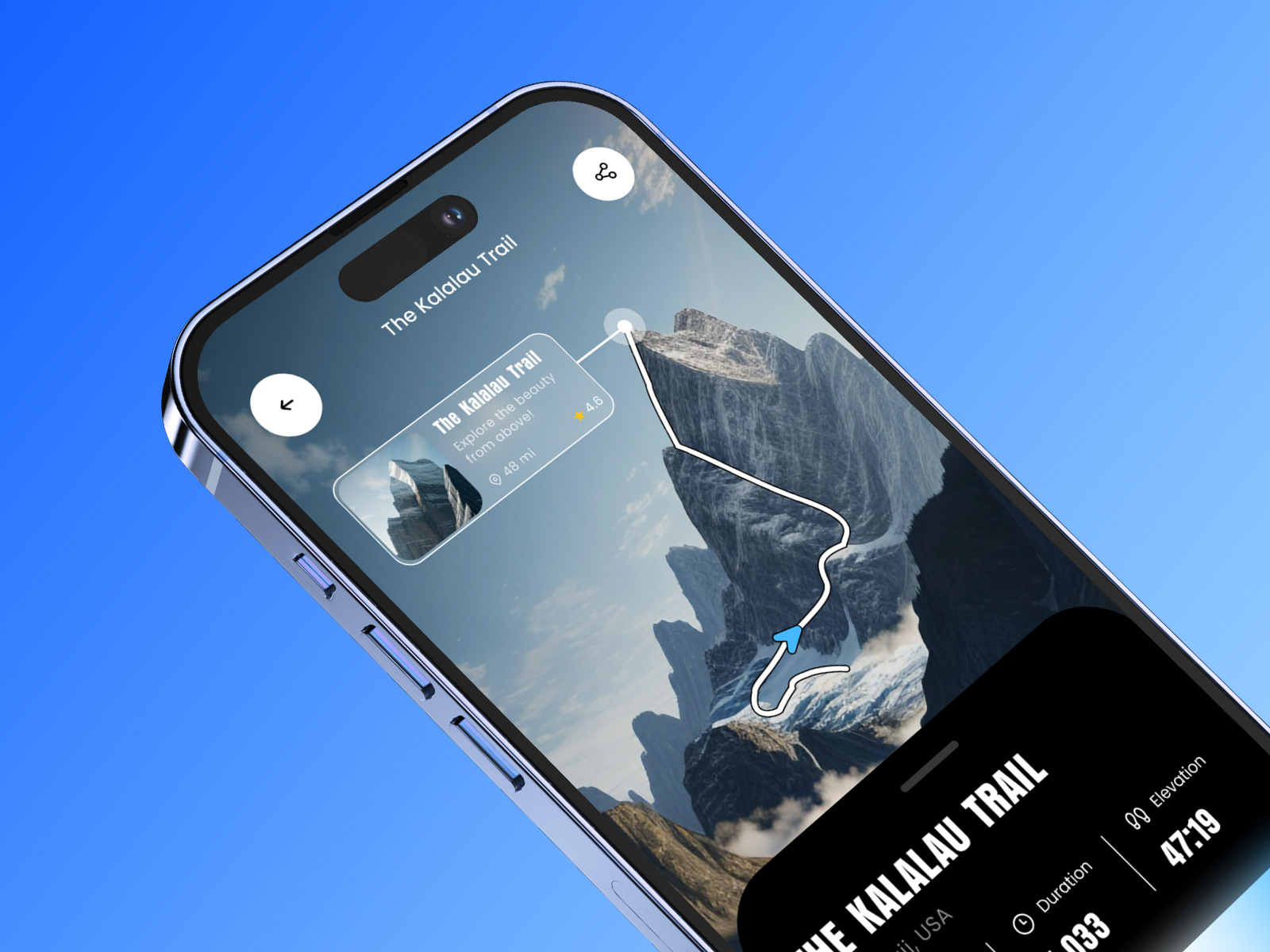 Hiking Mobile App Design by Ayub Shaikh on Dribbble