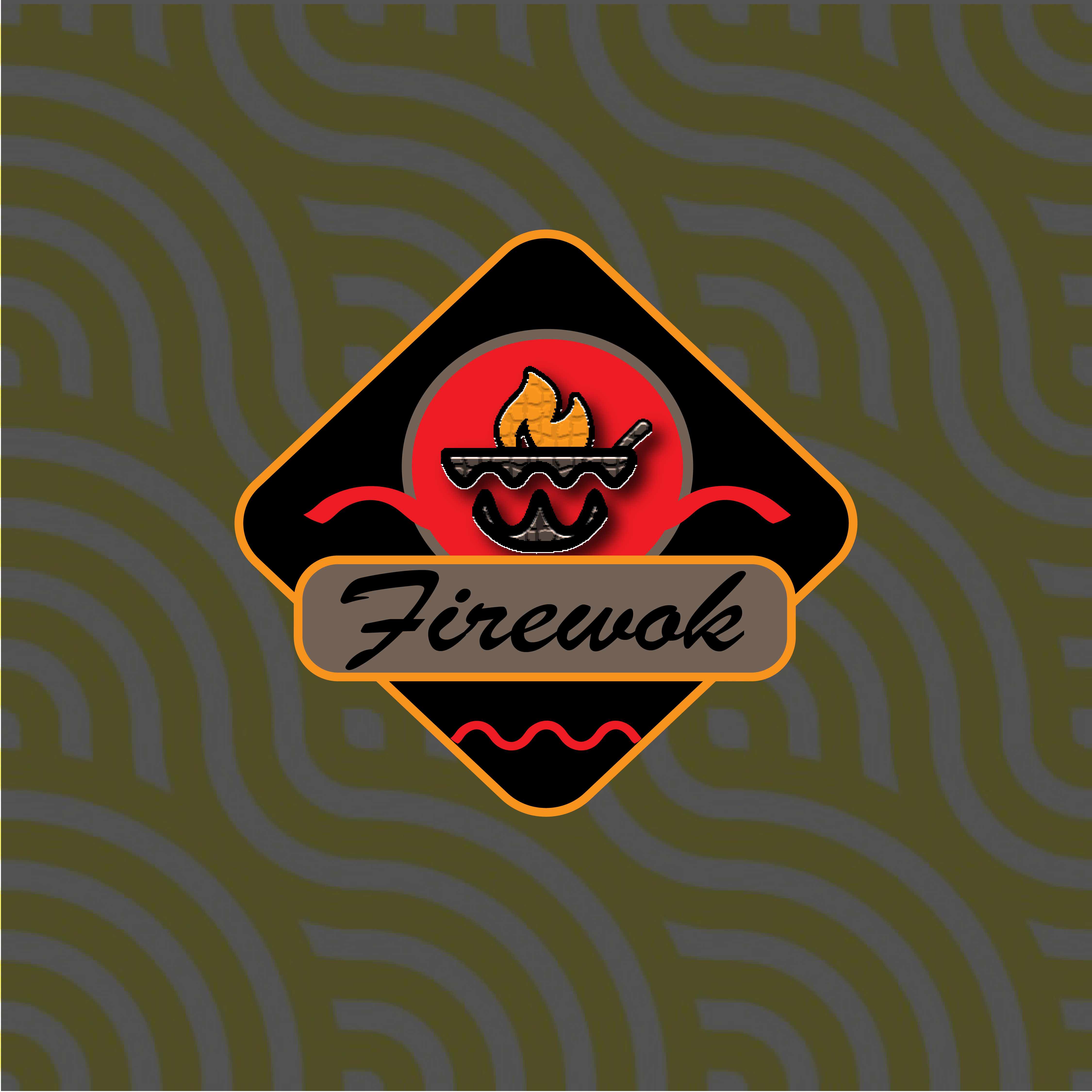Emblem Logo for "FIREWOK" Noodles Brand!! by Ayesha Malik on Dribbble