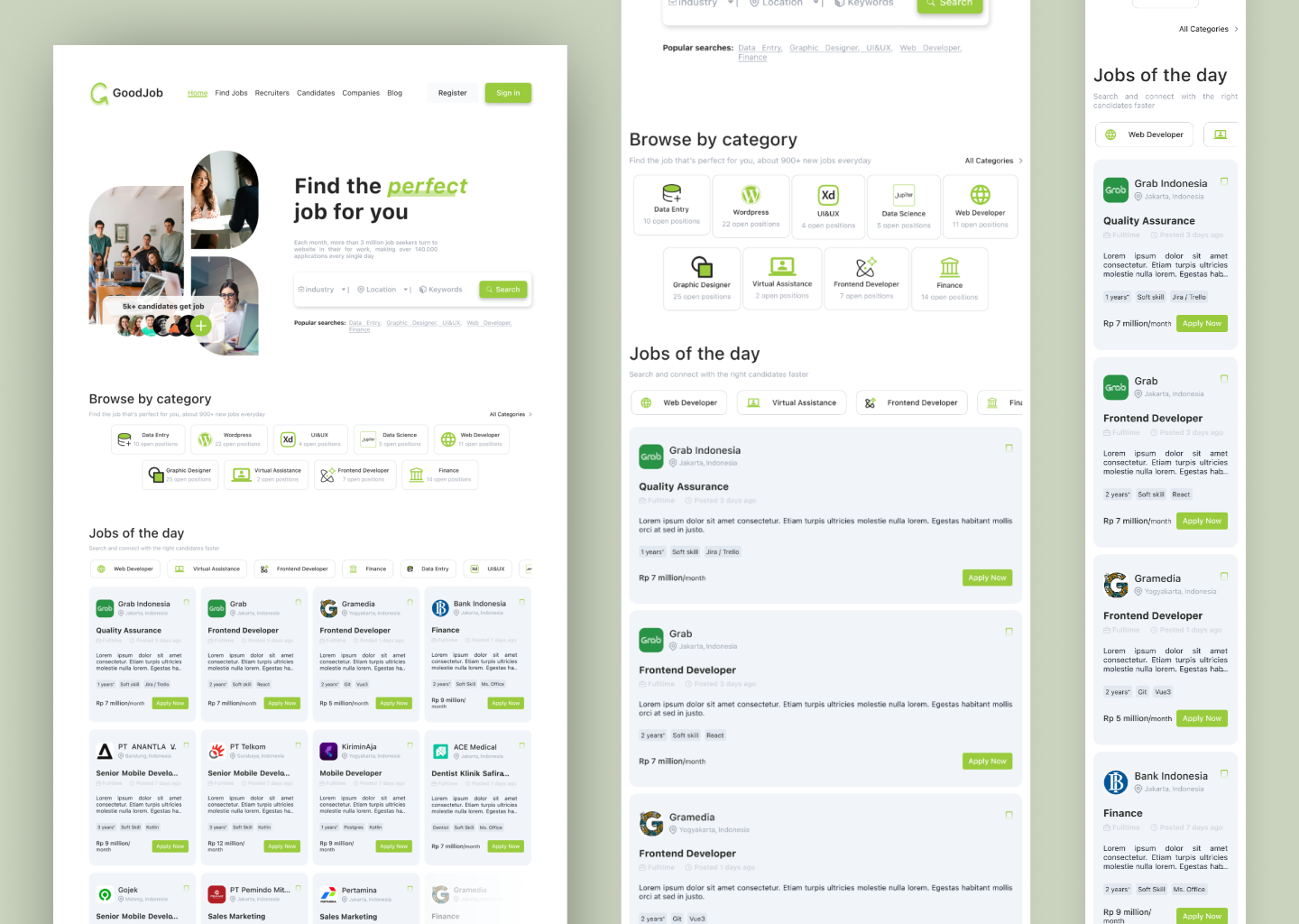 GoodJob App by Muhammad Alif Rahmat Novian Arsianto on Dribbble