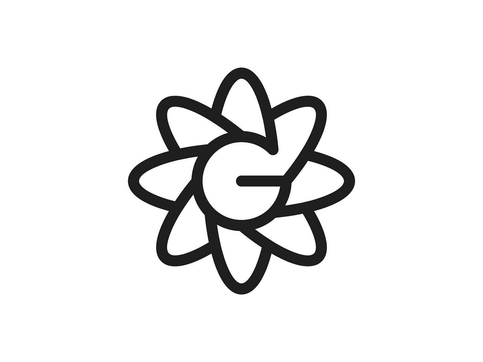 Orbital atom G letter logo by Nawla on Dribbble