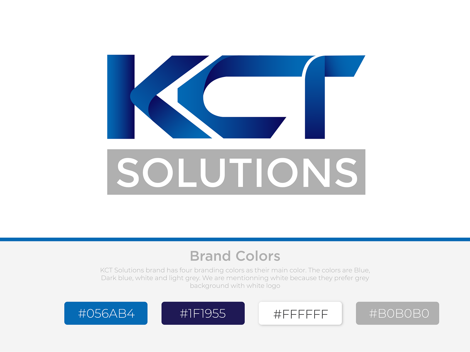 KCT Solutions Logo | KCT Logo | Blue Logo | DesignoFly by DesignoFly on Dribbble