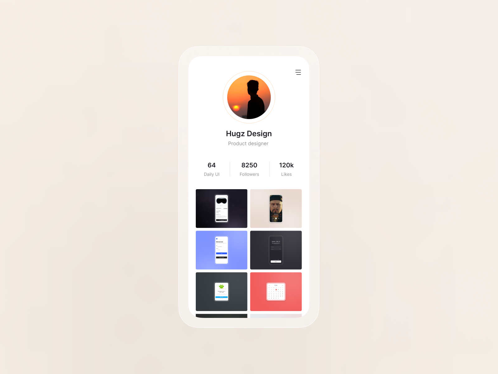 Daily UI #10 - Profile page by Hugo L. on Dribbble