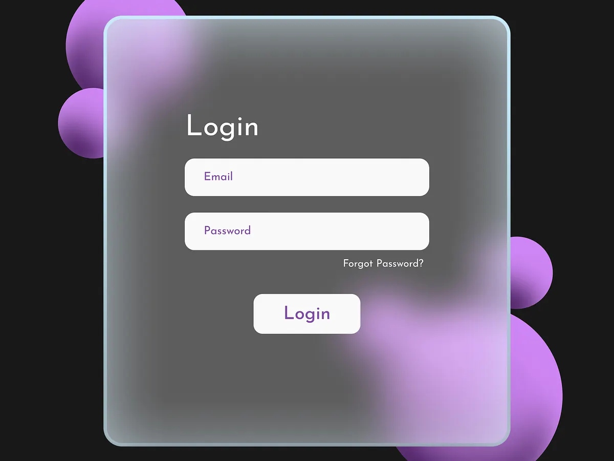 Browse thousands of Glass Morphism Login images for design inspiration | Dribbble